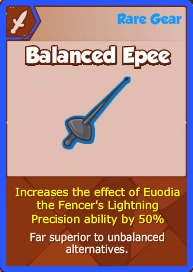 Balanced Epee | Crusaders Of The Lost Idols Wikia | Fandom