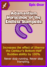 Adamantium Horseshoe of the Endless Stampede | Crusaders Of The Lost ...