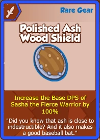 Polished Ash Wood Shield | Crusaders Of The Lost Idols Wikia | Fandom