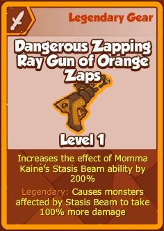 Dangerous Zapping Ray Gun of Orange Zaps (Legendary) | Crusaders Of The ...