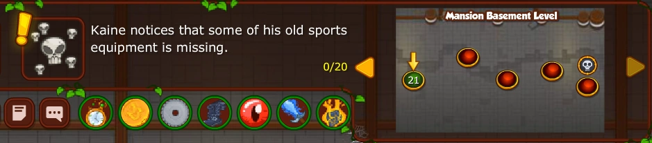 Kaines' Dinner of Doom: Map 5: Levels 21-25 -- Mansion Basement Level 2 ...