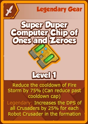 Super Duper Computer Chip of Ones and Zeros (Legendary) | Crusaders Of ...