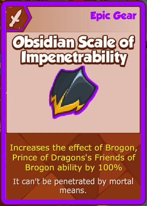 Obsidian Scale of Impenetrability | Crusaders Of The Lost Idols Wikia ...