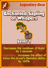 Enchanted Sapling of Whispers | Crusaders Of The Lost Idols Wikia | Fandom