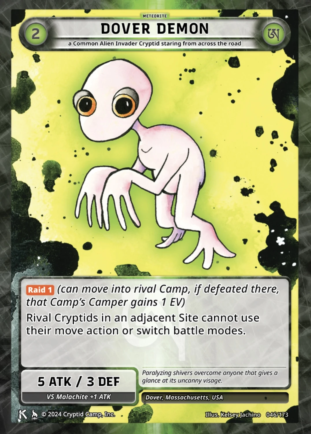 Card 46 - Dover Demon (Base Set) | Cryptid Camp Wiki | Fandom