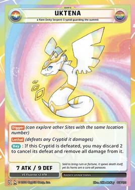 Card 18 - Uktena (Base Set) | Cryptid Camp Wiki | Fandom