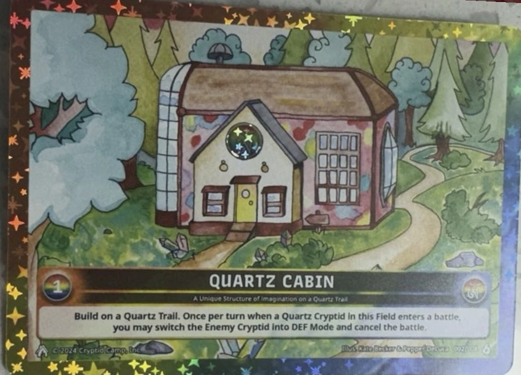 Card 2 - Quartz Cabin (Proto Pack) | Cryptid Camp Wiki | Fandom