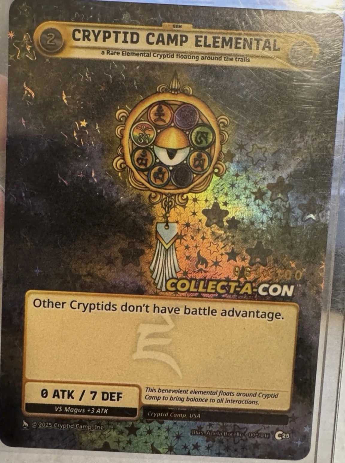 Card * - Cryptid Camp Elemental (Collect-A-Con Promo Pack 2025) | Cryptid Camp Wiki | Fandom