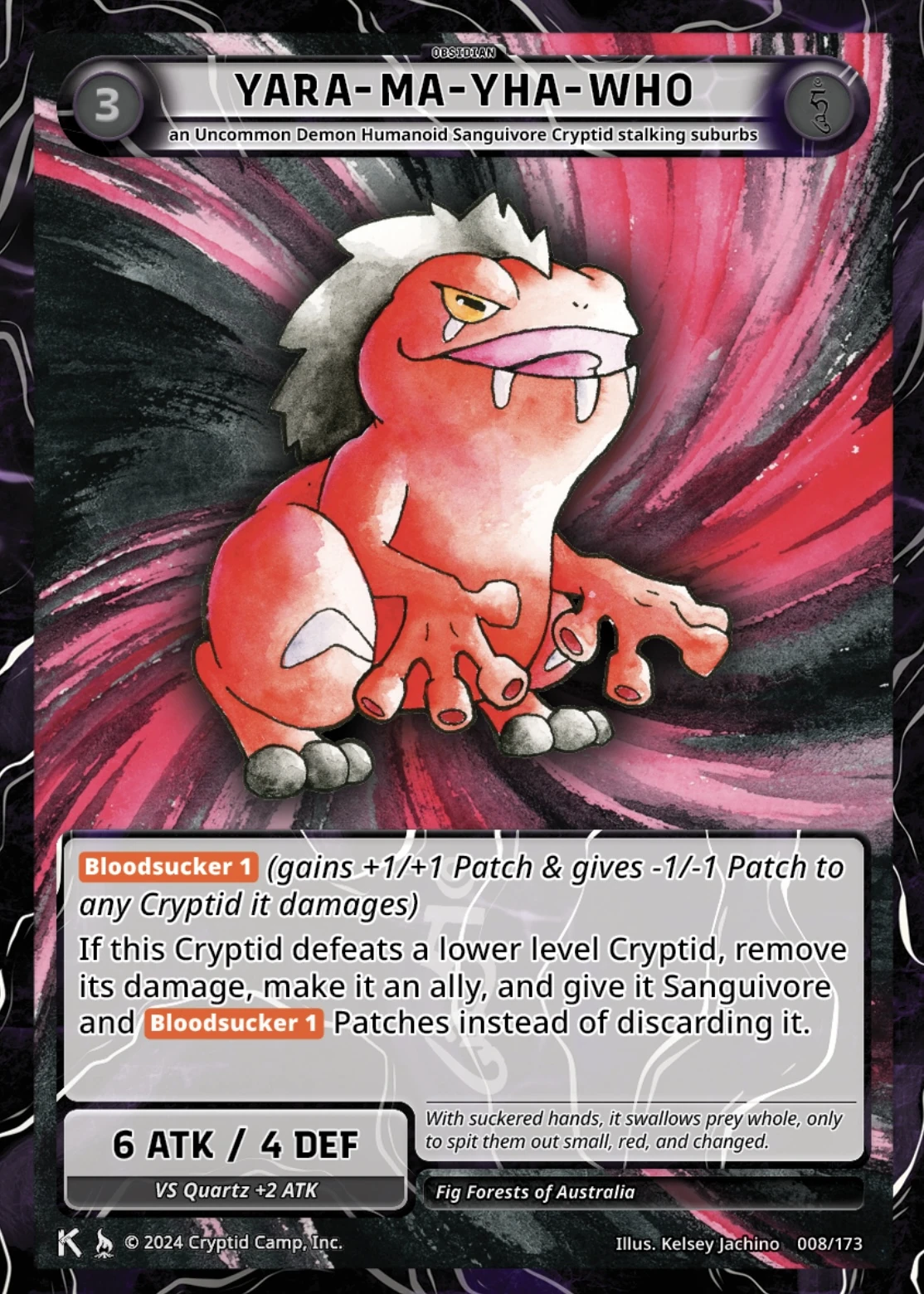 Card 8 - Yara-Ma-Yha-Who (Base Set) | Cryptid Camp Wiki | Fandom