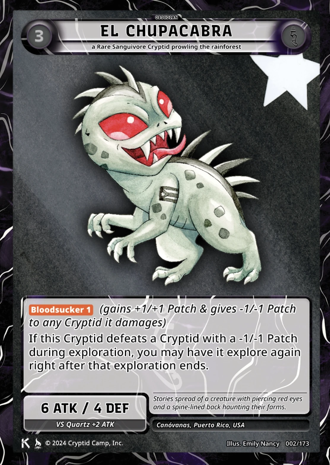 Card 2 - El Chupacabra (Base Set) | Cryptid Camp Wiki | Fandom
