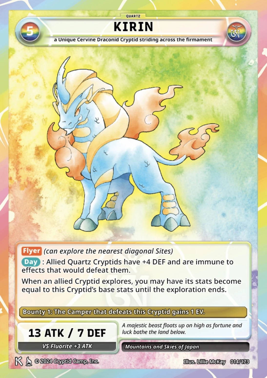 Card 14 - Kirin (Base Set) | Cryptid Camp Wiki | Fandom