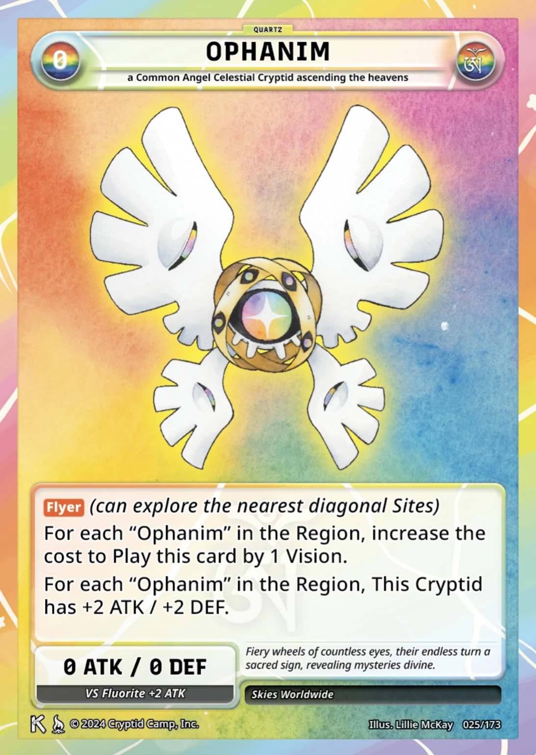 Card 25 - Ophanim (Base Set) | Cryptid Camp Wiki | Fandom