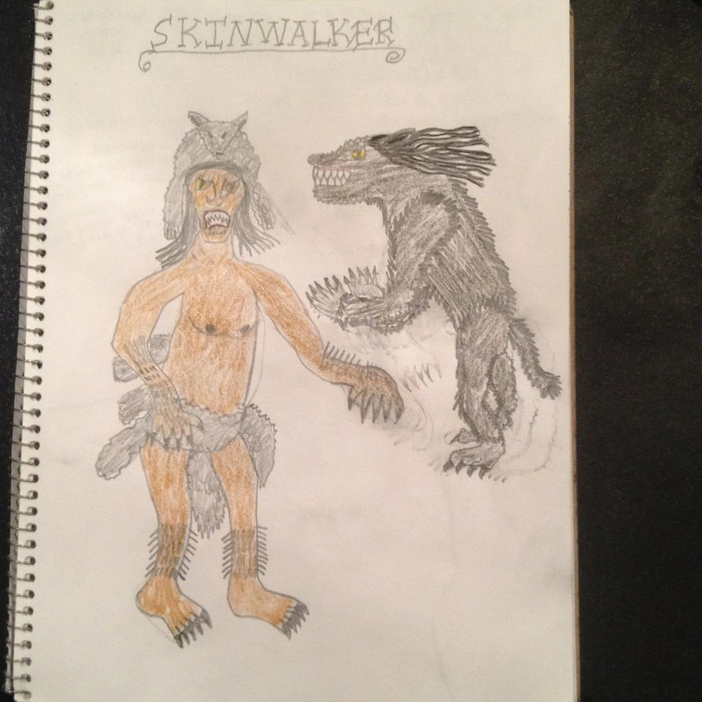 skin walker coloring pages