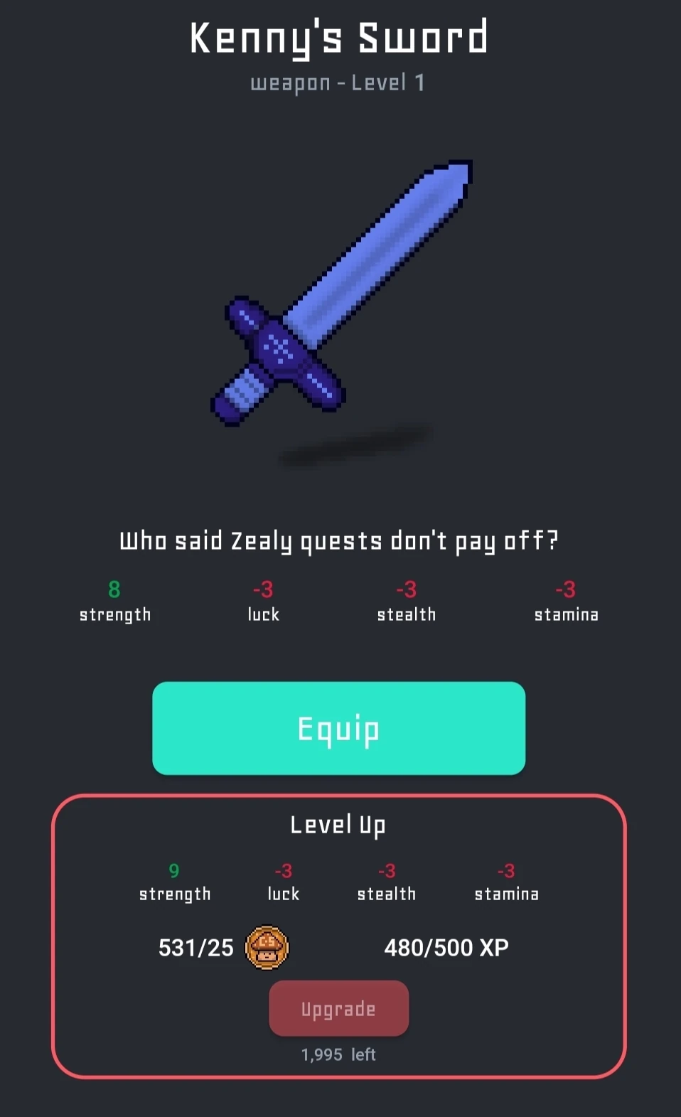 ItemList/Weapons/KennySword | CryptoShrooms Wiki | Fandom