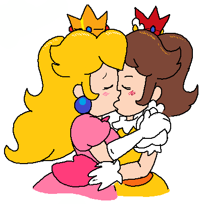 Mario And Peach And Luigi And Daisy Kissing