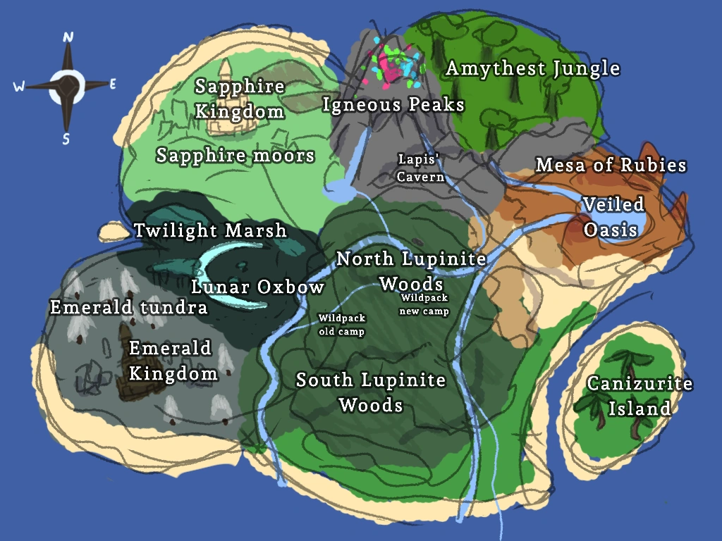Map of Lupinite | Crystals Comic Wiki | Fandom