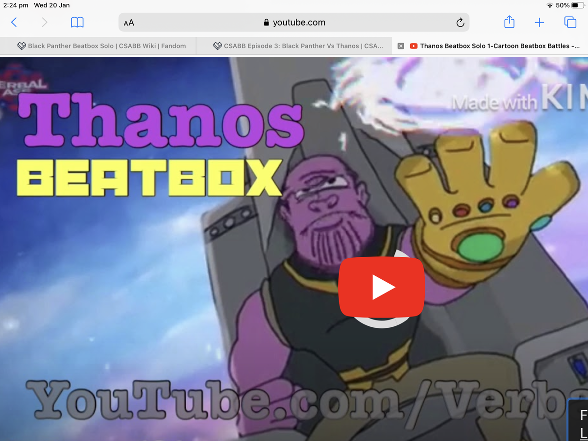 Thanos Beatbox Solo | CSABB Wiki | Fandom