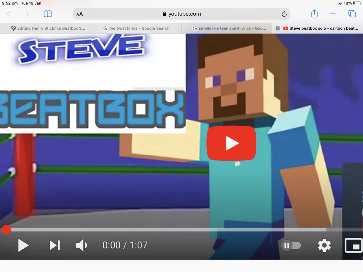 Minecraft Steve Beatbox Solo | CSABB Wiki | Fandom