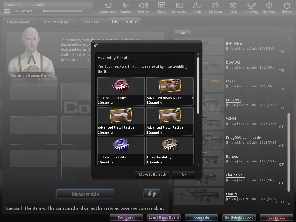 Weapon Recipe | Counter Strike Online Wiki | Fandom