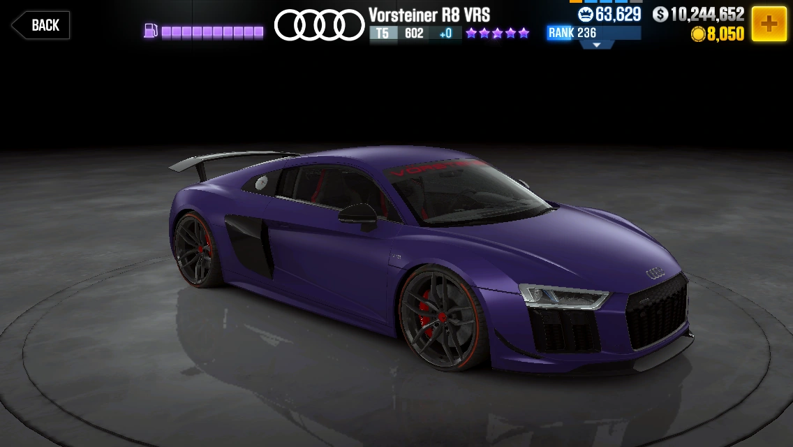 Audi Vorsteiner R8 VRS | CSR Racing Wiki | Fandom