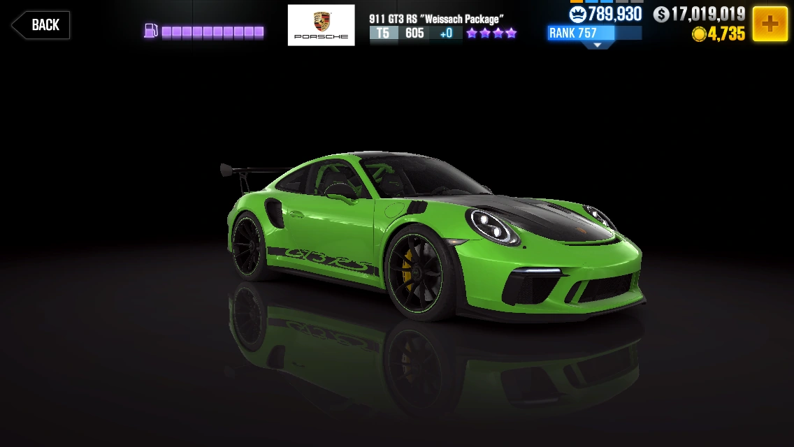 Porsche 911 GT3 RS "Weissach Package" | CSR Racing Wiki | Fandom