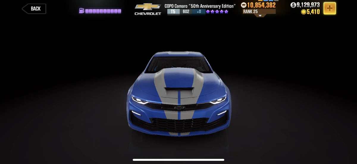 Chevrolet COPO Camaro "50th Anniversary Edition" | CSR Racing Wiki | Fandom