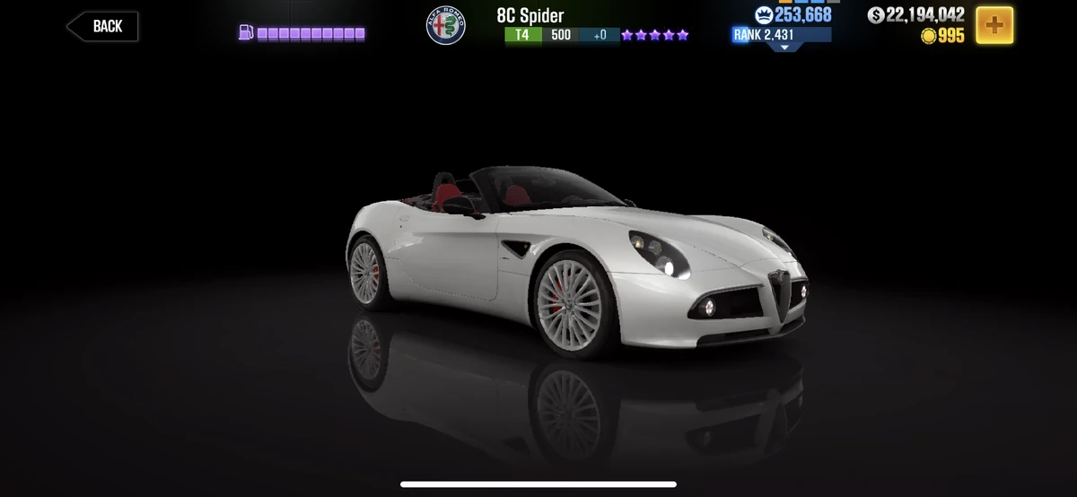 Alfa Romeo 8C Spider | CSR Racing Wiki | Fandom
