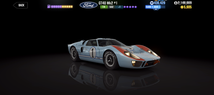 Ford GT40 Mk2 Number 1 | CSR Racing Wiki | Fandom