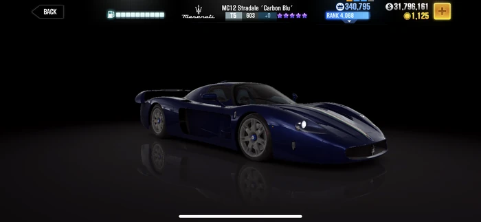 Maserati MC12 Stradale 'Carbon Blu' | CSR Racing Wiki | Fandom
