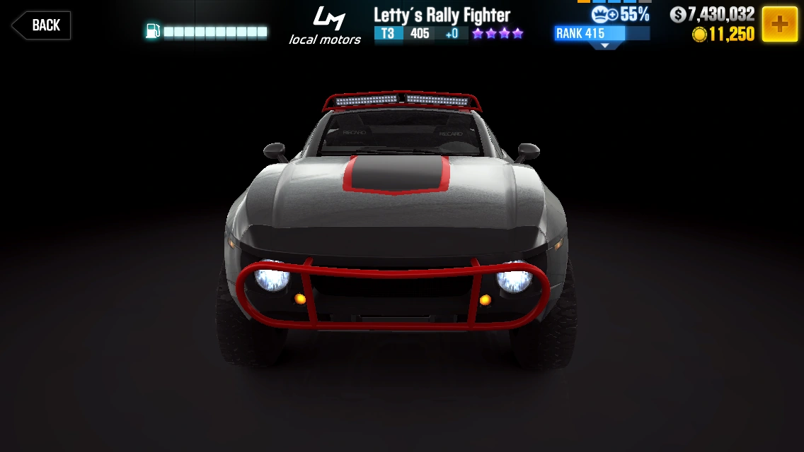 Letty's Local Motors Rally Fighter | CSR Racing Wiki | Fandom