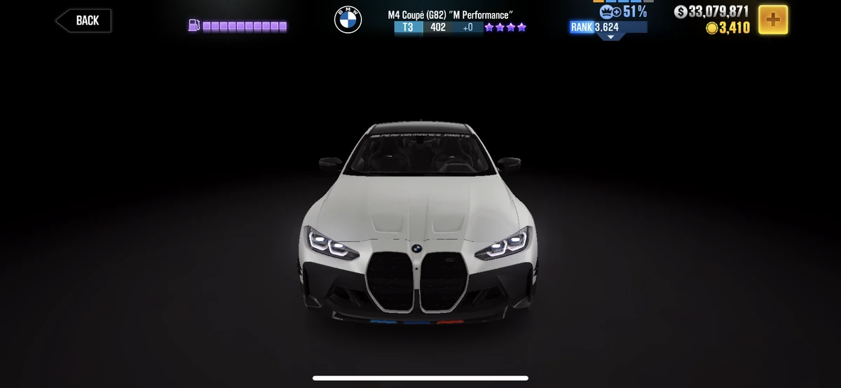 BMW M4 Coupé (G82) "M Performance" | CSR Racing Wiki | Fandom