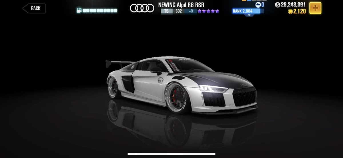 Newing Alpil Audi R8 RSR | CSR Racing Wiki | Fandom