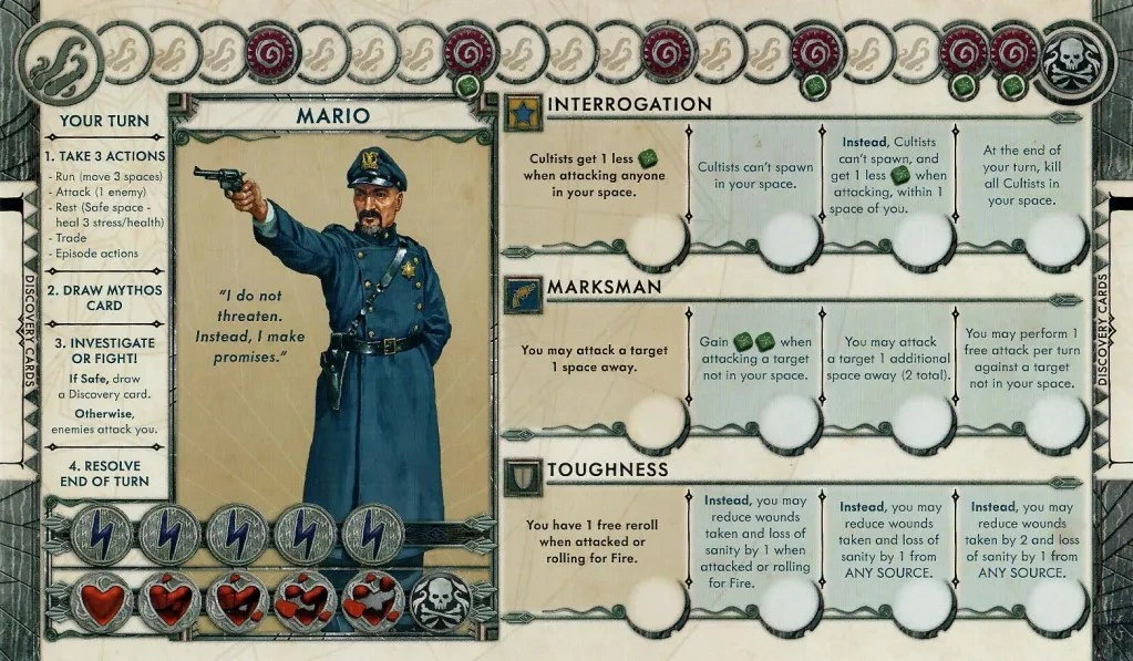 Sergeant Mario Braghieri | Cthulhu Death May Die Wiki | Fandom