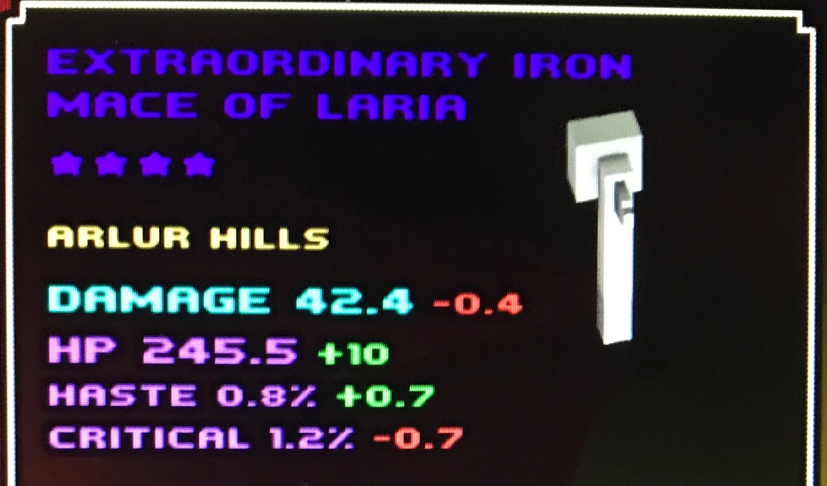 Extraordinary Iron Mace of Laria - Cube World Wiki