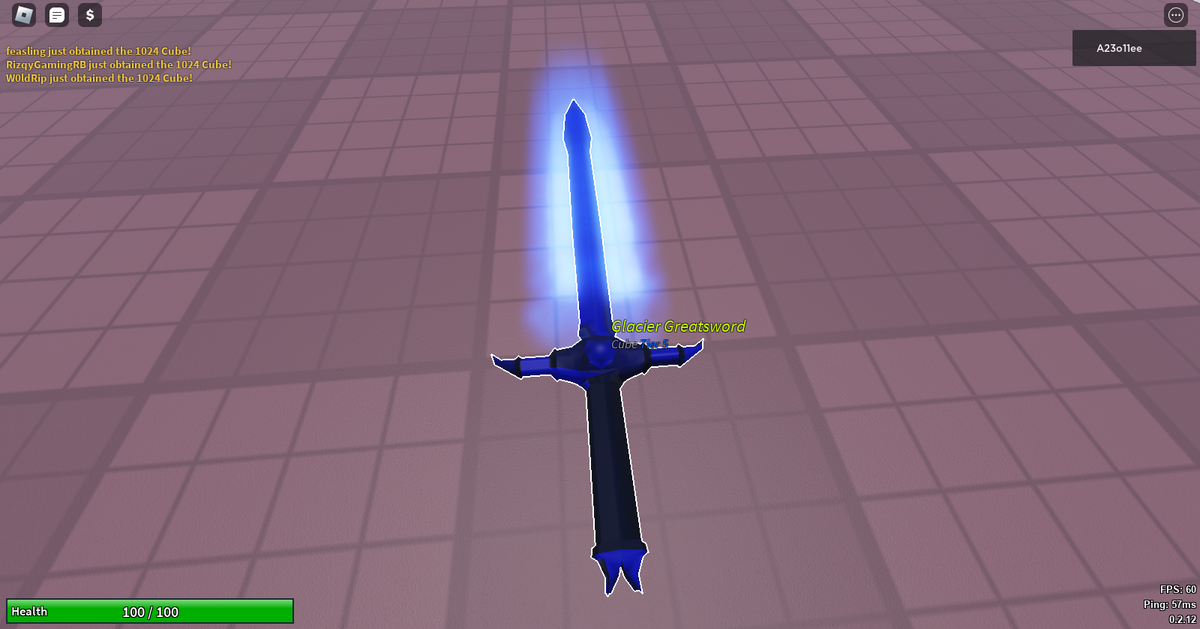 Glacier Greatsword Cube Combination Wiki Fandom