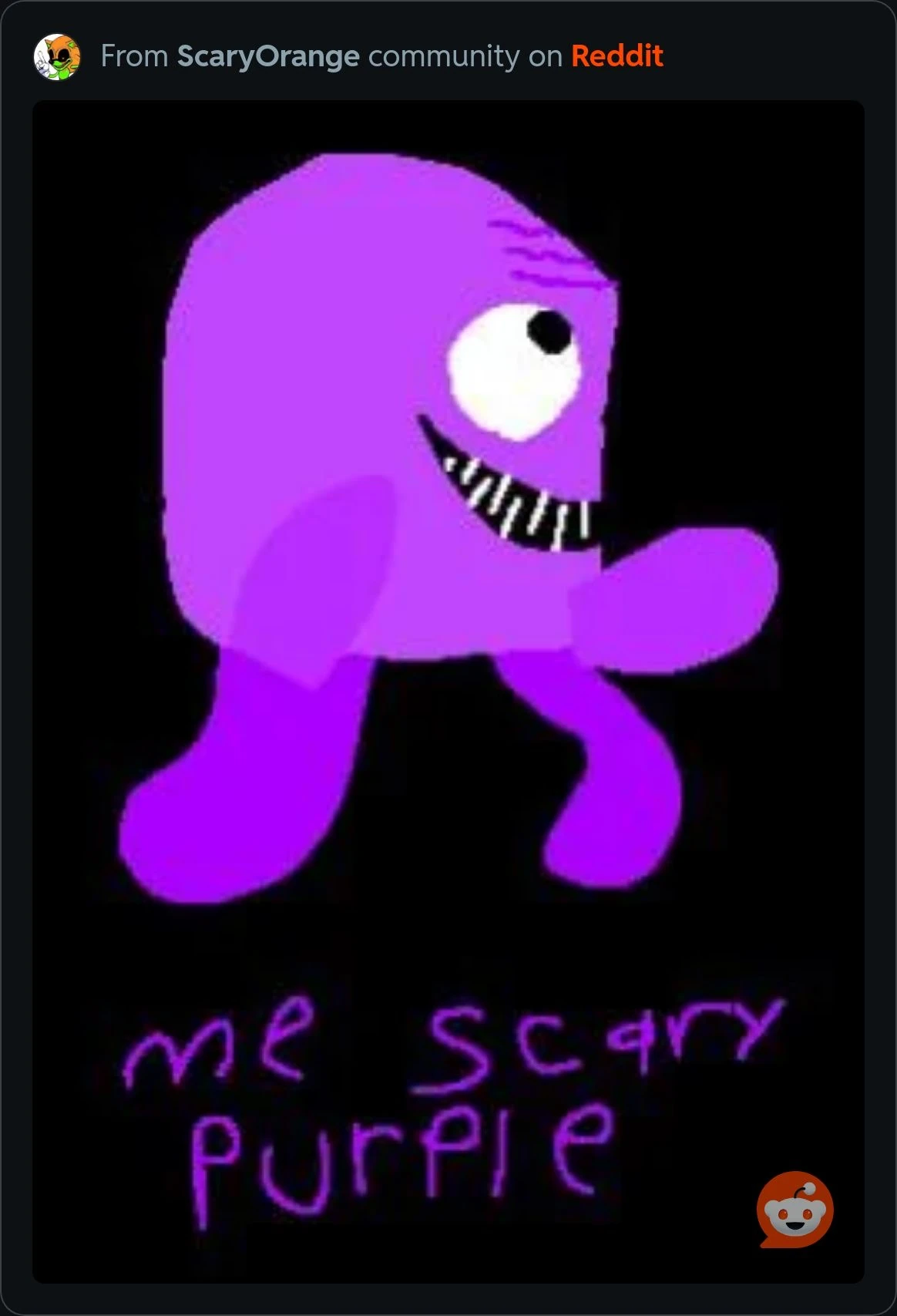SCARY PURPLE!!! | Scary Orange Wiki | Fandom
