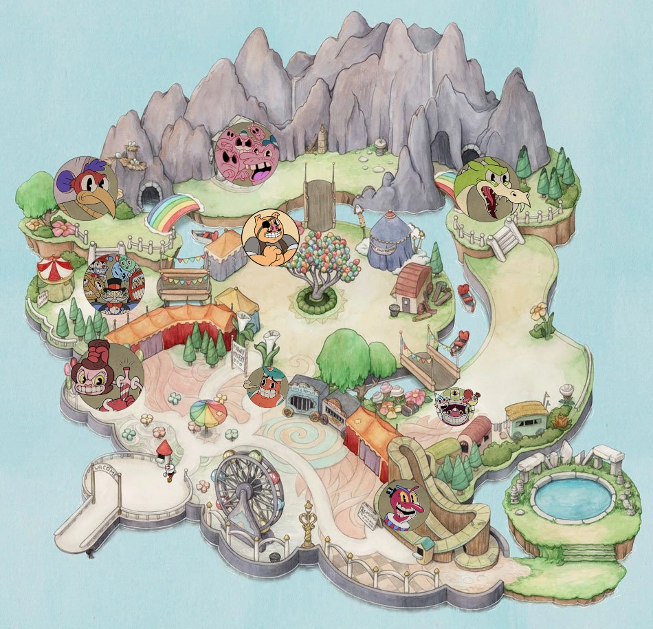 Карта cuphead dlc - 96 фото