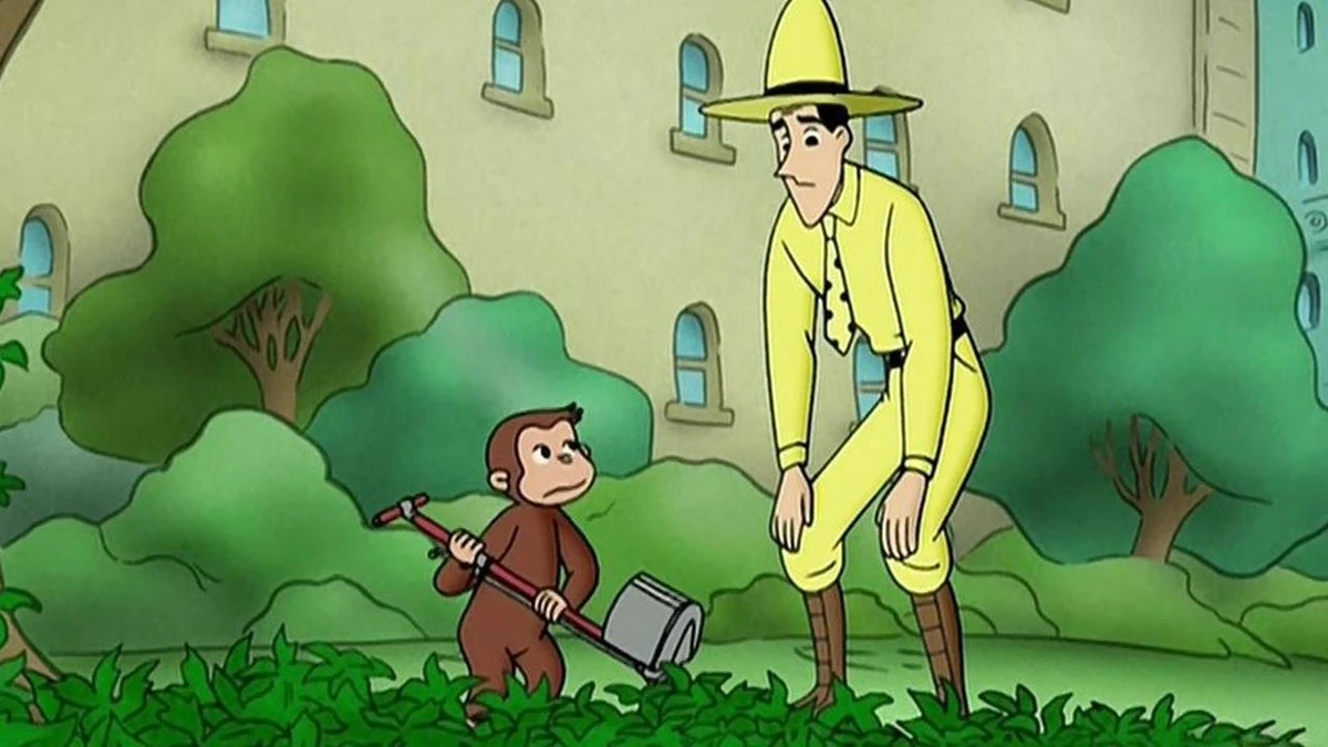 Curious George And The Man With The Yellow Hat Holding Hands