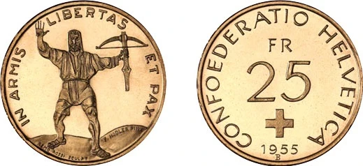 Swiss 25 franc coin | Currency Wiki | Fandom