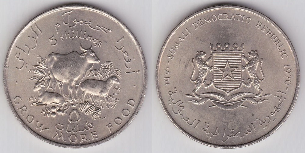 Somali 5 shilling coin | Currency Wiki | Fandom
