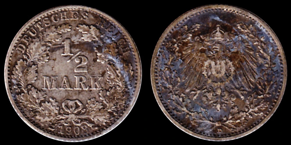 German ½ mark coin (Gold mark) | Currency Wiki | Fandom
