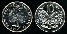 New Zealand 10 cent coin | Currency Wiki | Fandom