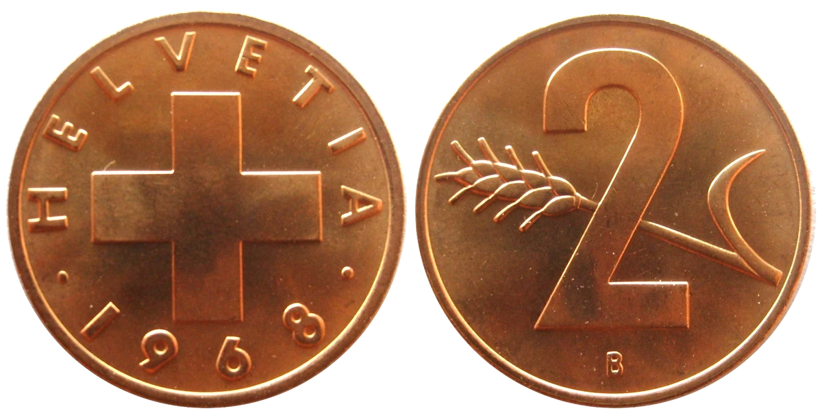 Swiss 2 rappen coin | Currency Wiki | Fandom