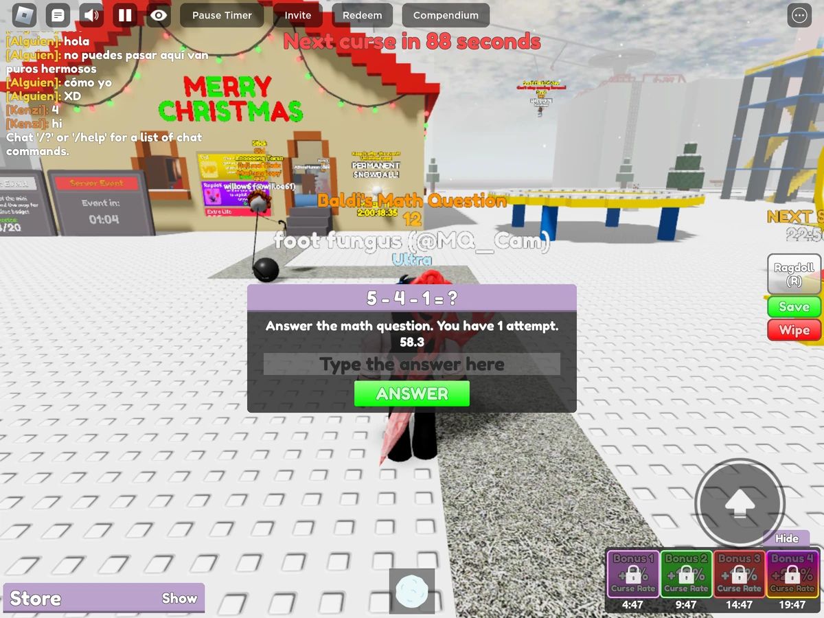 Baldi’s Math Question | Curse Randomizer Wiki | Fandom