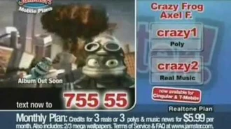 Jamster Ringtones: Crazy Frog | Cursed Commercials Wiki | Fandom