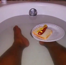 Man with Food in the Bath | Cursed Images Inspiration Wiki | Fandom