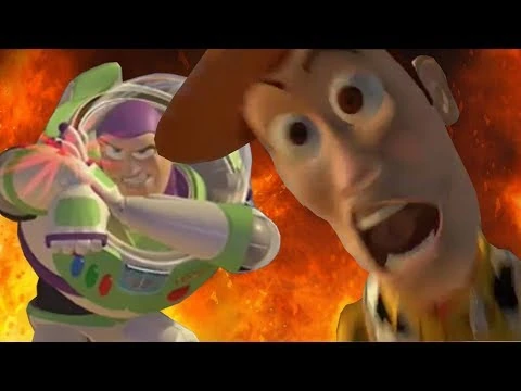 Buzz Lightyear Likes Using His Laser On Woody | Cursed Videos Wiki | Fandom