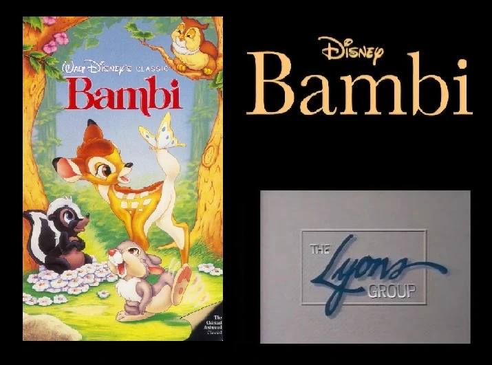 Opening and Closing to Bambi (1996 Lyons Group VHS) | Custom And Real ...