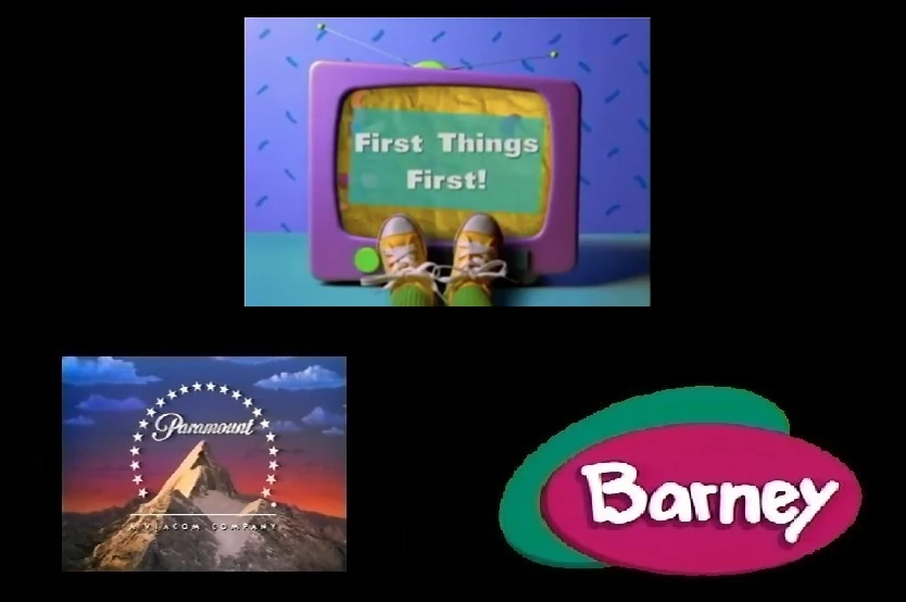 Opening and Closing to Barney: First Things First (2000 Paramount Home ...