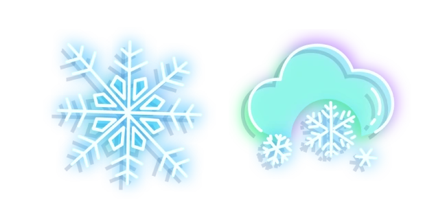 NEON SNOWFLAKES CURSOR | Custom cursor Wiki | Fandom